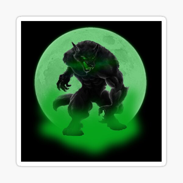 "Werewolf" Sticker for Sale by Mansurov | Redbubble