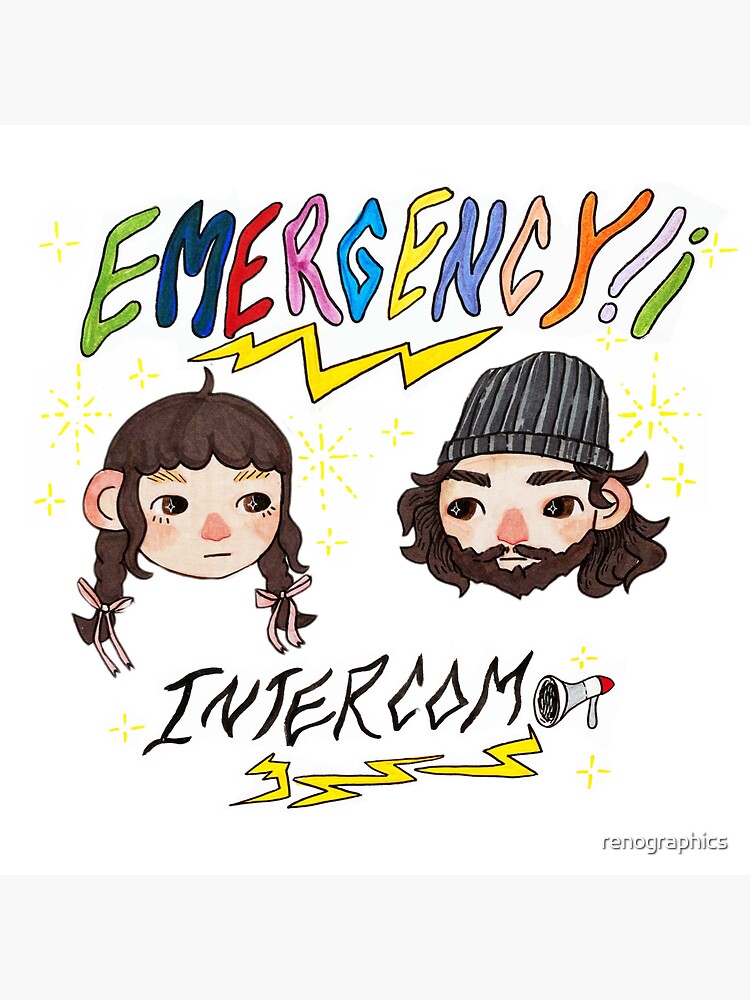 "EMERGENCY INTERCOM " Sticker for Sale by renographics | Redbubble