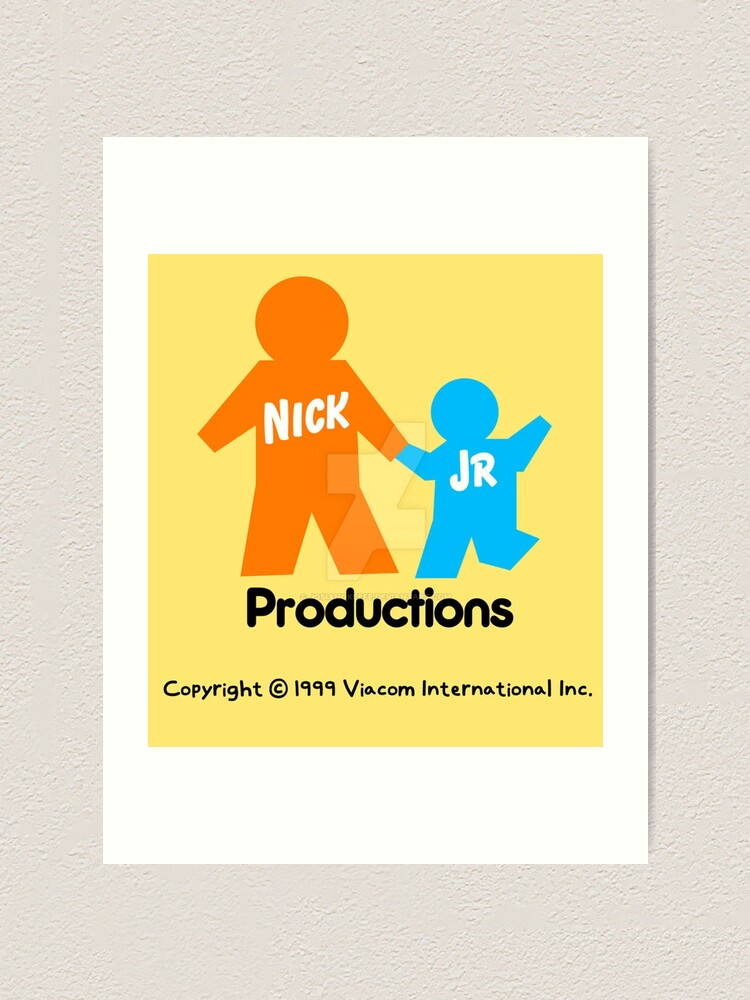 "Nick Jr Productions Logo RARE 1999" Art Print for Sale by trentmdd ...