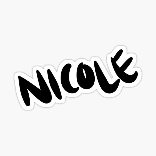 "Nicole Name Handwriting Signature " Sticker by karen-studio | Redbubble