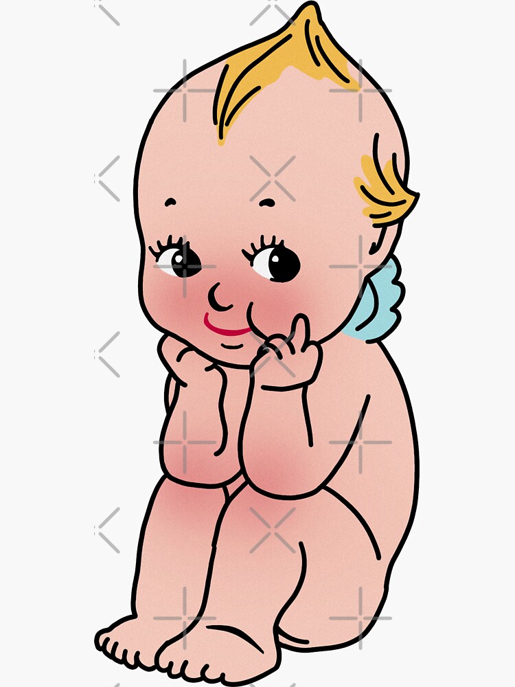 "angry angel" Sticker by Ashleydc | Redbubble