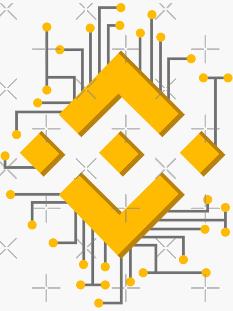 "Binance Coin cryptocurrency Binance Coin BNB" Sticker by CRYPTO-CORNER ...