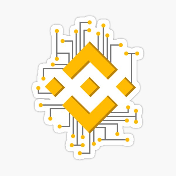 "Binance Coin cryptocurrency Binance Coin BNB" Sticker by CRYPTO-CORNER ...