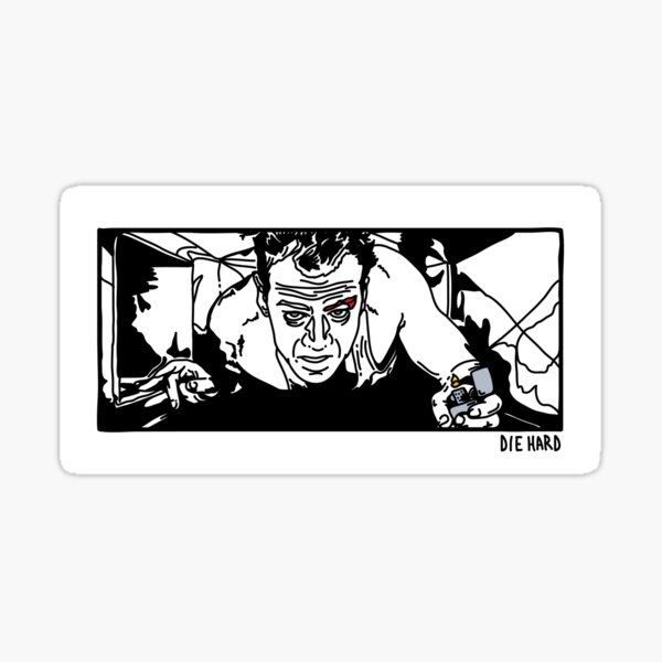"Die Hard" Sticker by kevincharles | Redbubble
