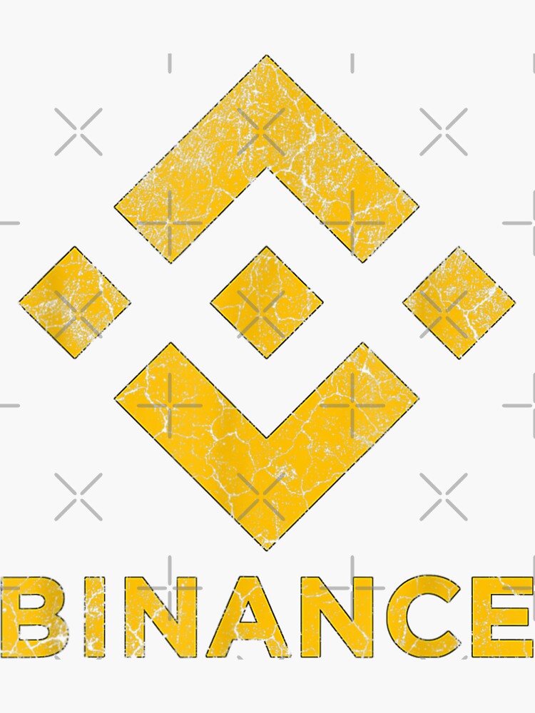"Binance Coin cryptocurrency Binance Coin BNB" Sticker by CRYPTO-CORNER ...