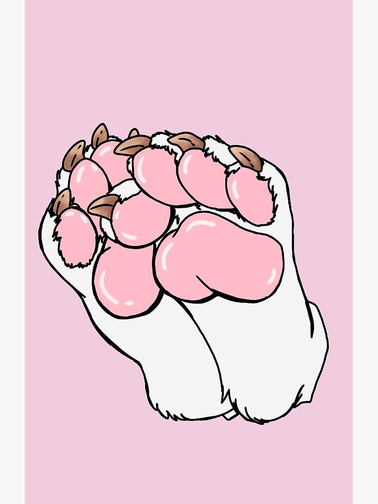 "Toe Beans - White " Poster for Sale by Blaudoge | Redbubble