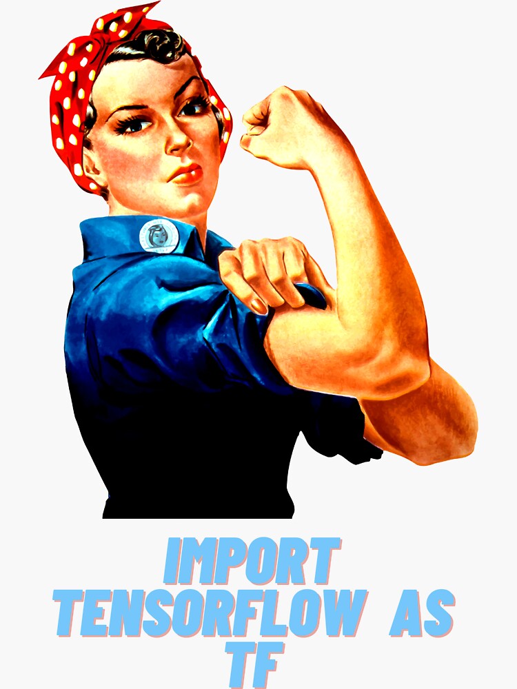 "woman loves code and tensorflow" Sticker for Sale by JUEDAIWUSHUANG ...