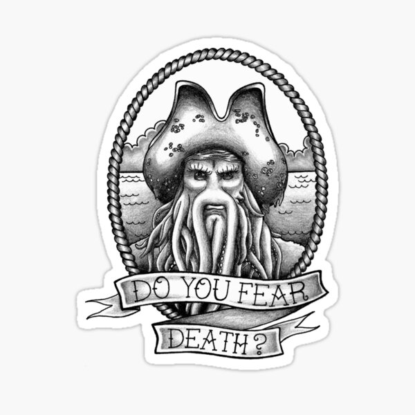 "Are you afraid of death Sticker" Sticker by DominikBarl | Redbubble