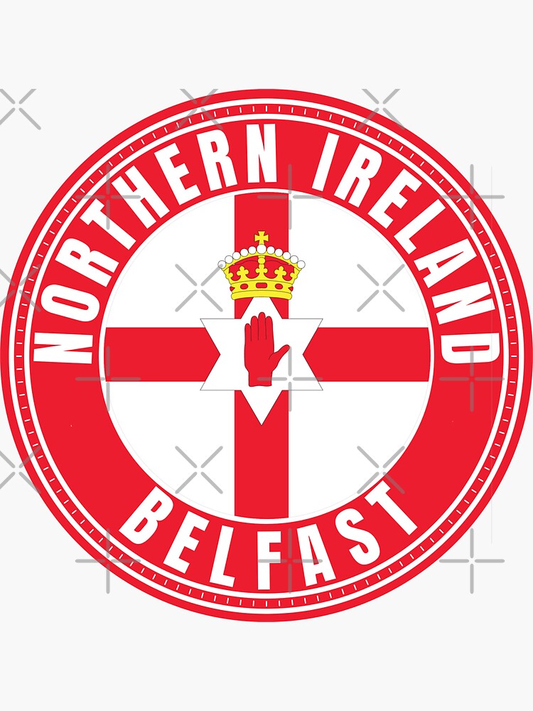 "Northern Ireland Belfast" Sticker by worldpopulation | Redbubble