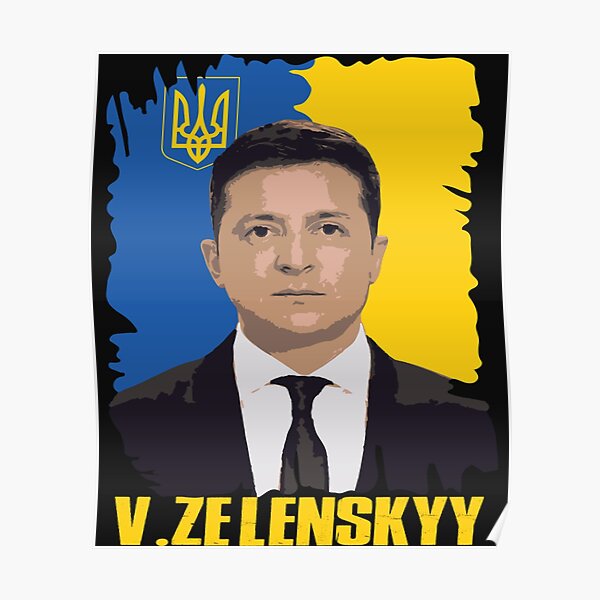 "Volodymyr Zelinsky " Poster for Sale by BOSSGRIND1304 | Redbubble