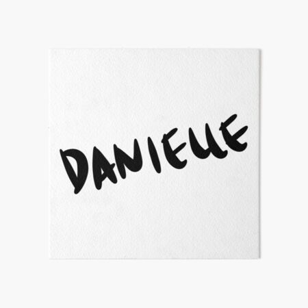 "Danielle Name Handwriting Signature " Art Board Print for Sale by ...