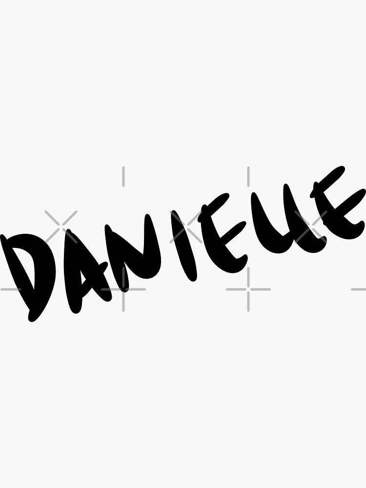 "Danielle Name Handwriting Signature " Sticker by karen-studio | Redbubble