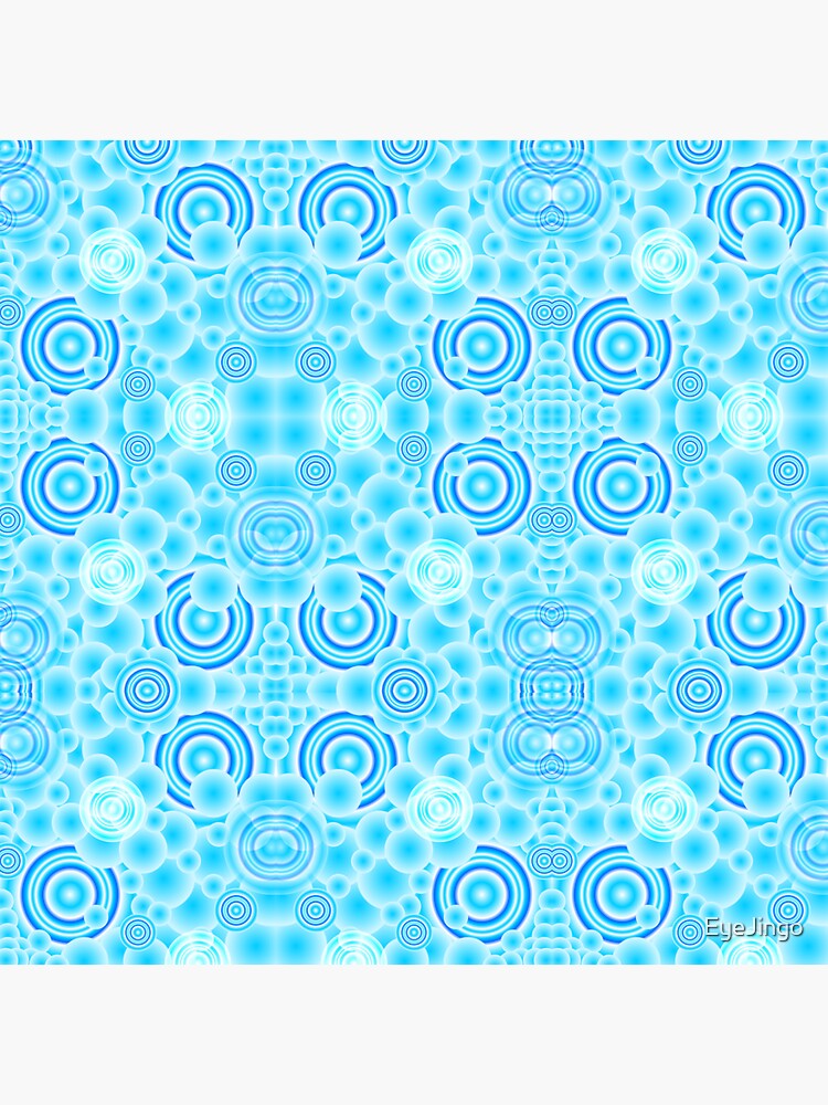 "Patterns Unlimited: Blue Space Bubbles Fashion" Sticker by EyeJingo ...