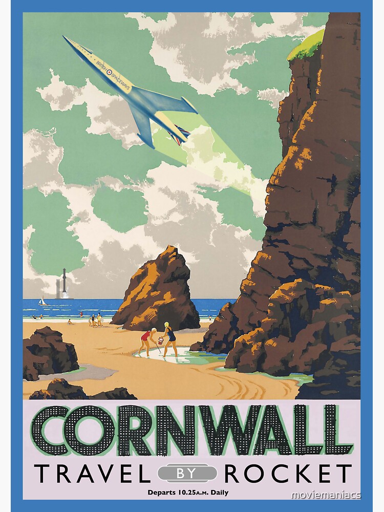 "Cornwall by Rocket" Sticker by moviemaniacs | Redbubble