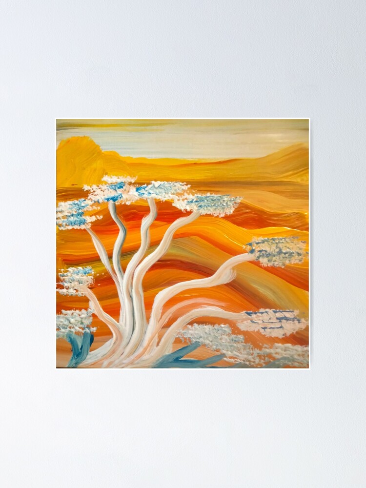 Póster «Jugando con los colores, sintiendo la alegría de la cálida luz ...