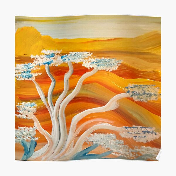 Póster «Jugando con los colores, sintiendo la alegría de la cálida luz ...