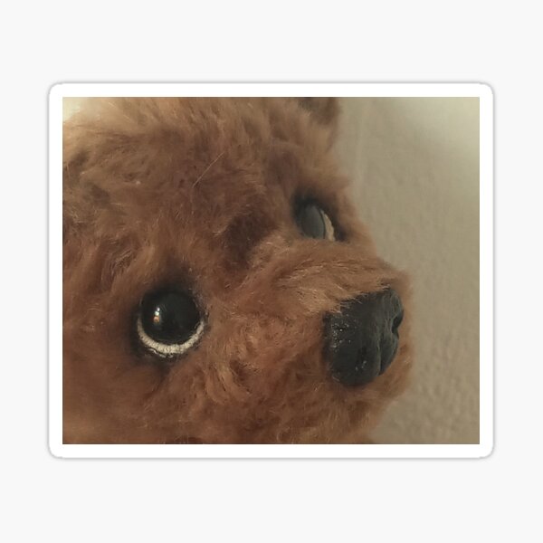 "'Cuddles' Close up' Handmade bears from Teddy Bear Orphans" Sticker by ...