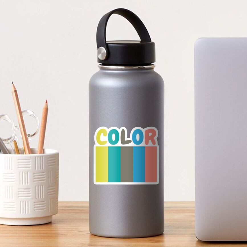 "color paint" Sticker by Sangside | Redbubble