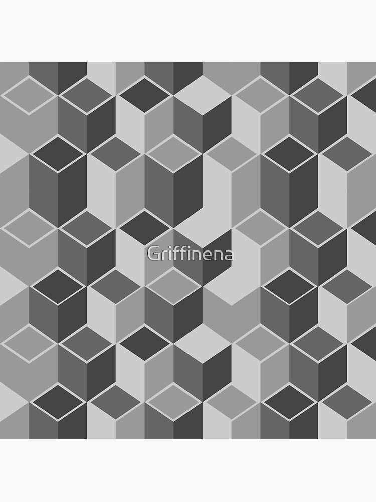 "Cubic" Sticker by Griffinena | Redbubble