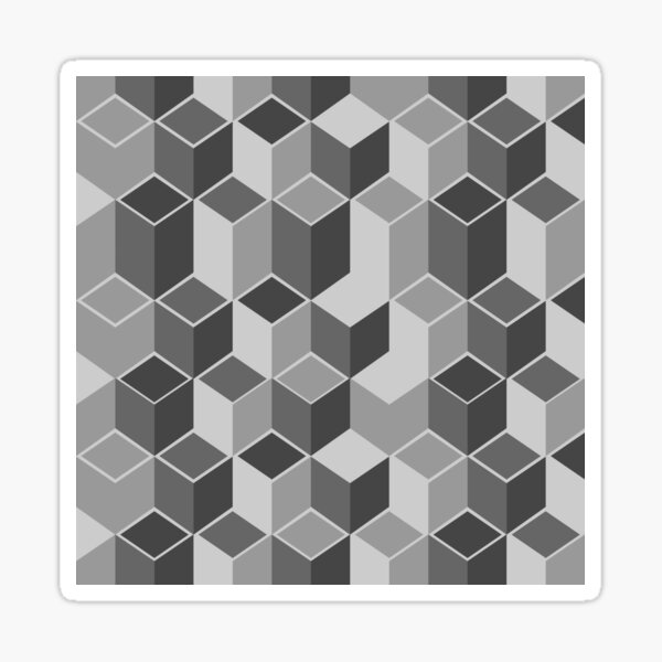 "Cubic" Sticker by Griffinena | Redbubble
