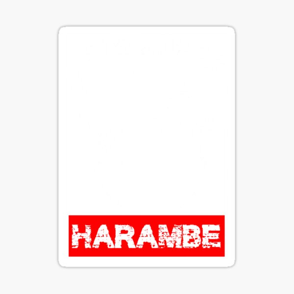 "Remember Harambe Essential" Sticker by Hernandez99 | Redbubble