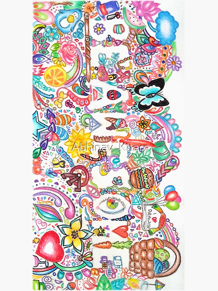 "Doodle Art" Sticker for Sale by abhinavkhare | Redbubble
