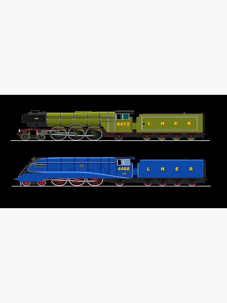 "Flying Scotsman and the Mallard Poster" Poster for Sale by ...