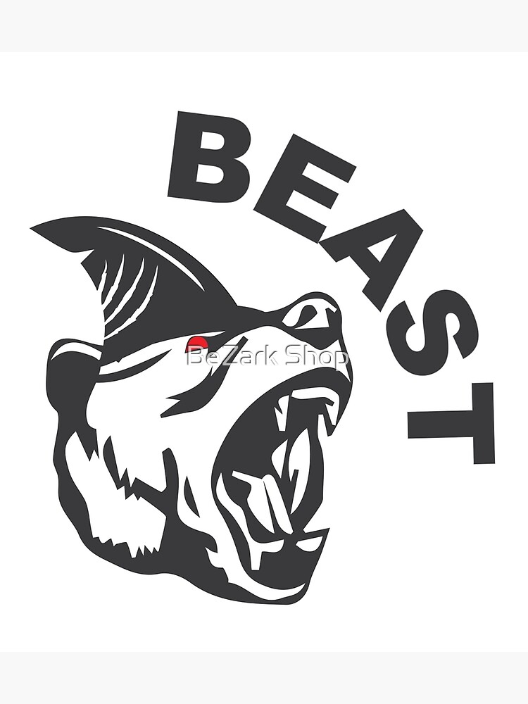 "Beast + Logo " Poster for Sale by CalvinVisser21 | Redbubble