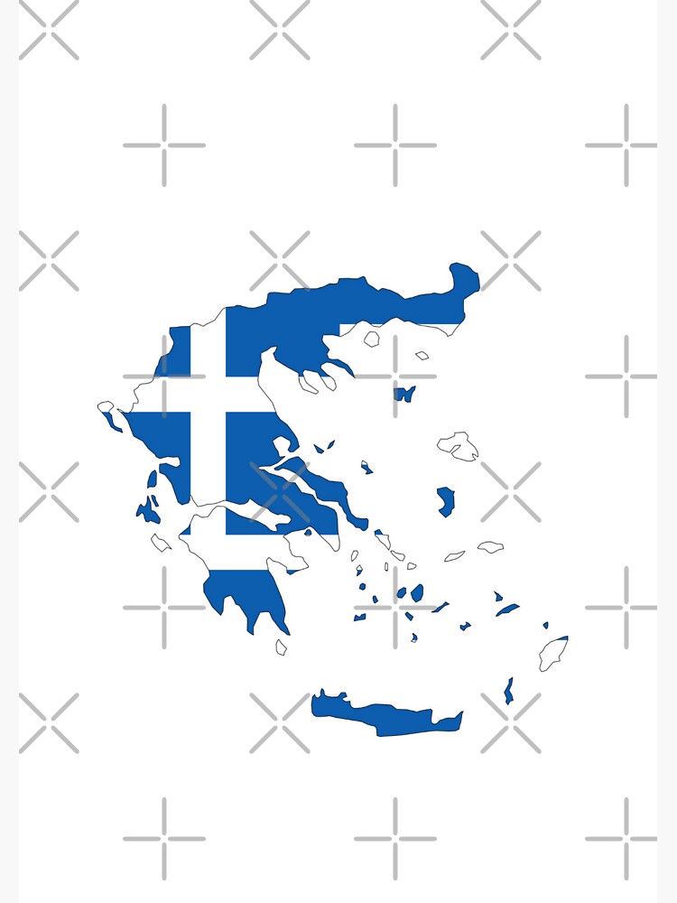 "Greek map flag" Sticker by exyshop | Redbubble