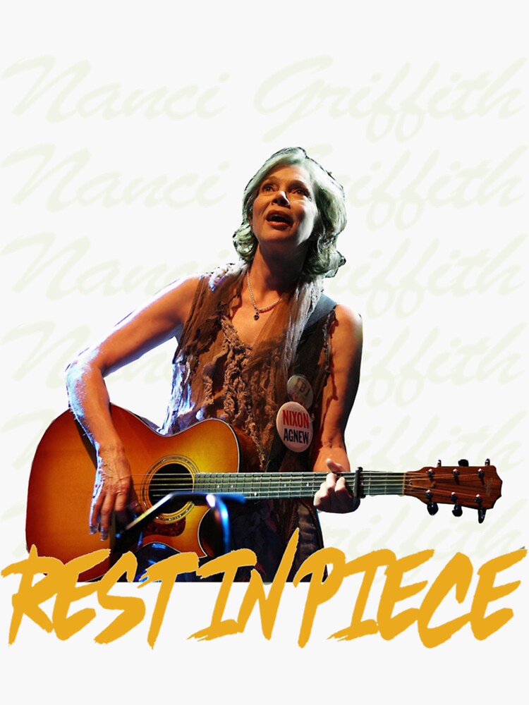 "Nanci Griffith" Sticker by AbdullahBuraiki | Redbubble
