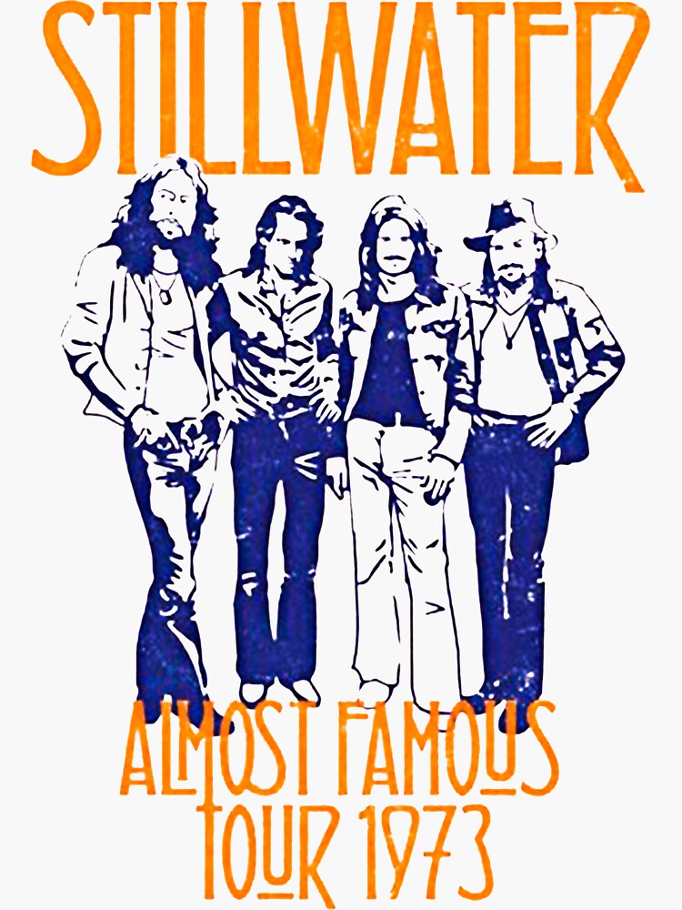 "Stillwater Almost Famous" Sticker for Sale by shopKJNJS | Redbubble