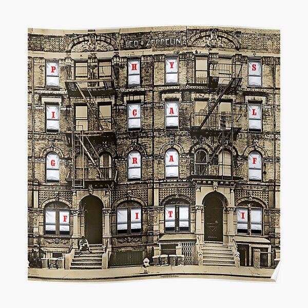 "Physical Graffiti (HQ)" Poster for Sale by MonkeyBusiness4 | Redbubble