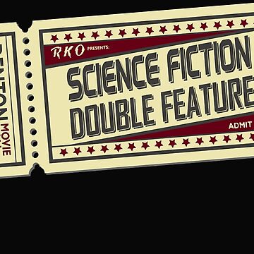 "Science Fiction Double Feature" Sticker for Sale by Christopher2612 ...