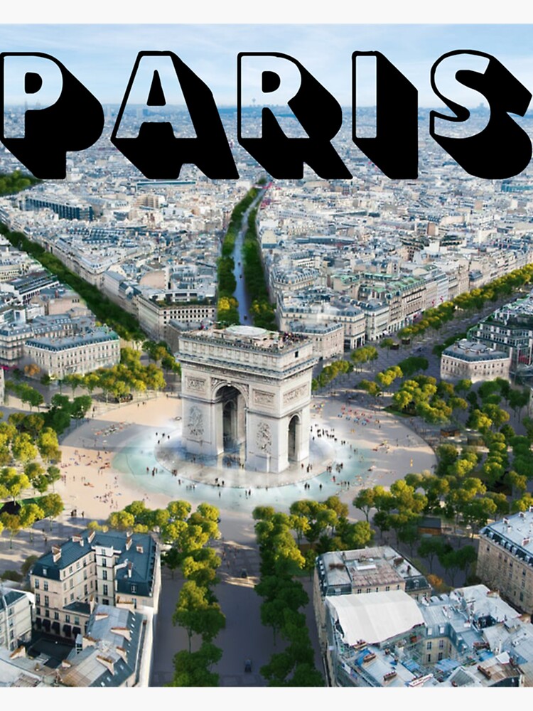 "Paris Copy" Sticker by SpotShopCo | Redbubble