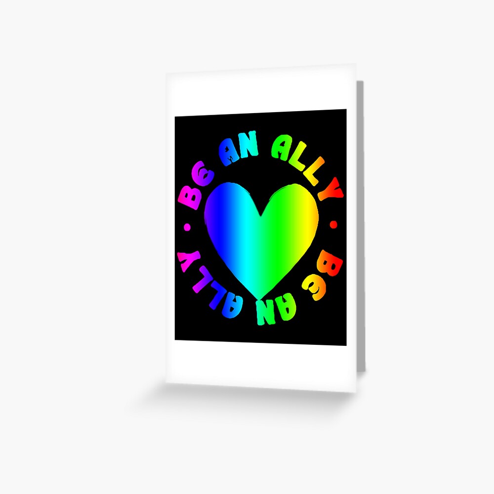 "VINTAGE BE AN ALLY HEART, BE AN ALLY, ALLY 2022,ALLY RAINBOW ...