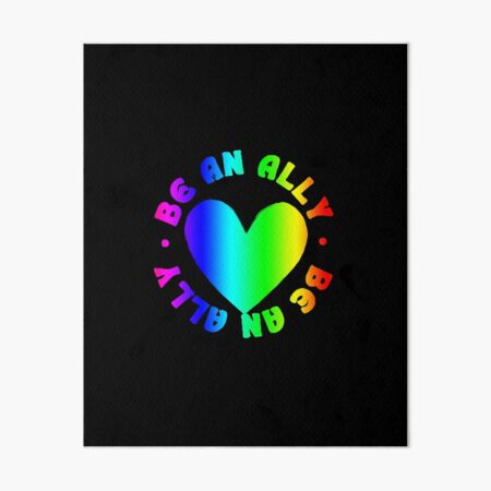 "VINTAGE BE AN ALLY HEART, BE AN ALLY, ALLY 2022,ALLY RAINBOW ...