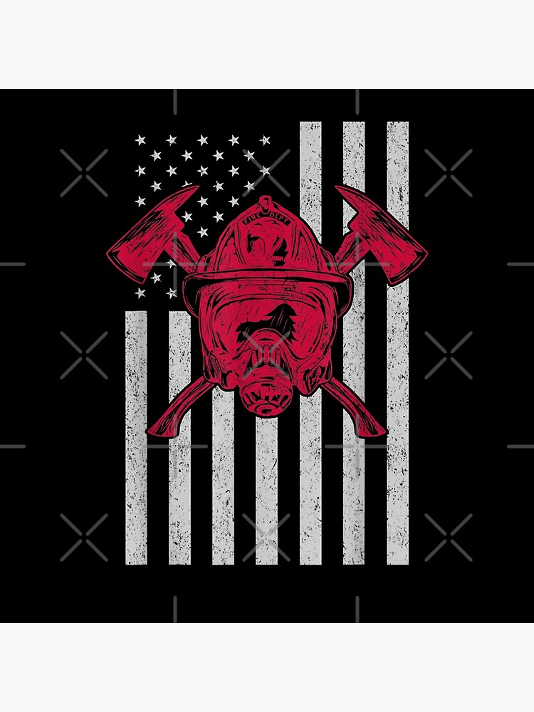 "Firefighter Axe & Helmet" Poster for Sale by Isidroward | Redbubble