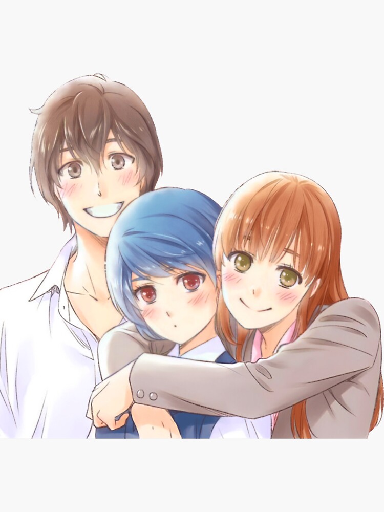 "Domestic Girlfriend - Natsuo X Rui & Hina Classic ." Sticker by ...