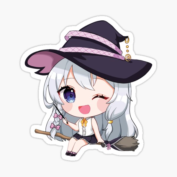 "Elaina Chibi" Sticker for Sale by WeeabooClub | Redbubble