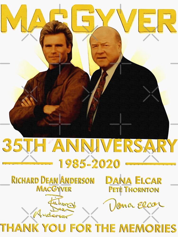 "Mens My Favorite Macgyver 35Th Anniversary 1985 2020 Gift For Birthday ...