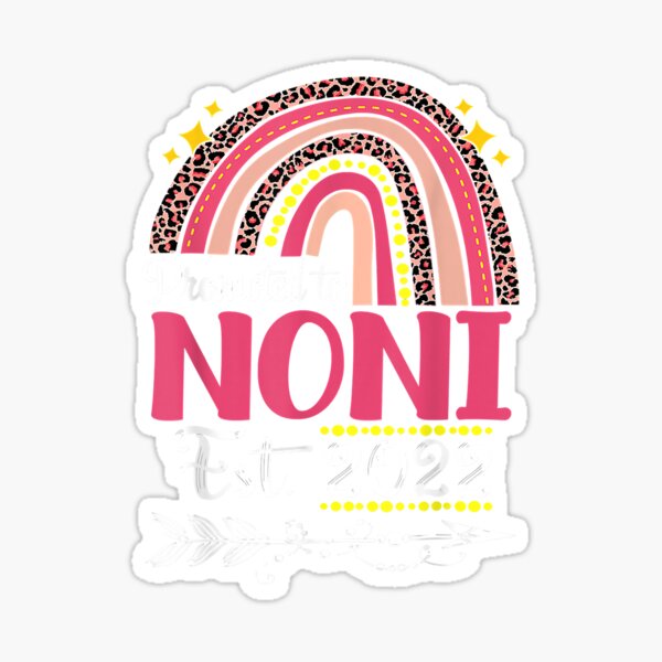 "Promoted To Noni Est 2022 Rainbow Mother's Day" Sticker by SeppeGoffin ...