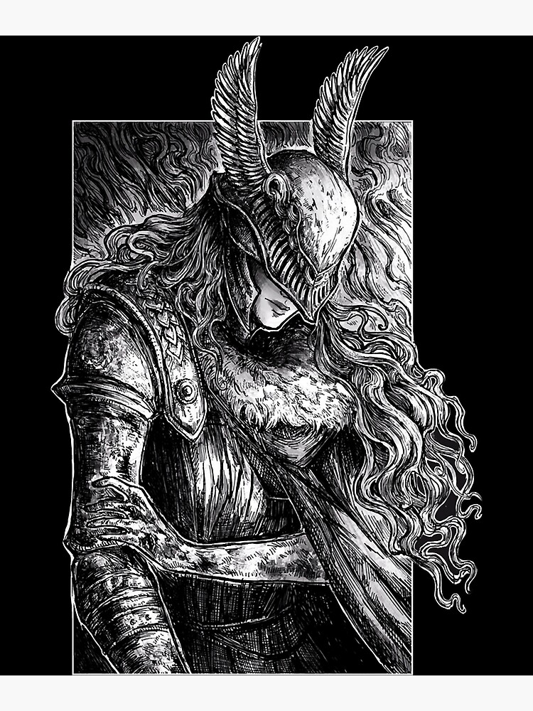 "Elden Ring Malenia Blade of Miquella Sketch Essential T" Poster by hahnerrxjornkww | Redbubble
