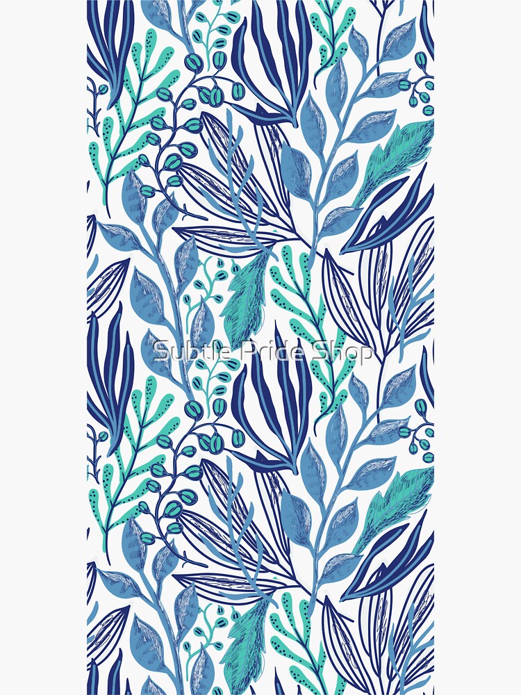 "Plants Background Oriented Aro Ace. Aroace Pride" Sticker by ...