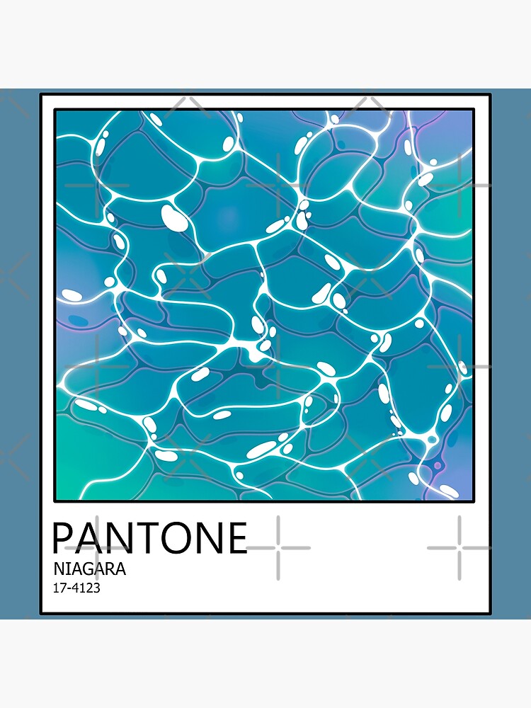 "PANTONE color. Niagara blue water" Poster for Sale by feannaart ...