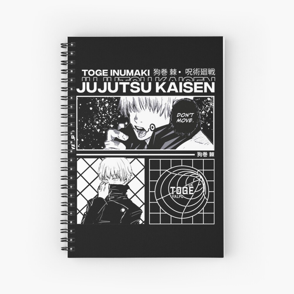 "Toge Inumaki JJK Jujutsu Aesthetic" Spiral Notebook by YALPOShop ...