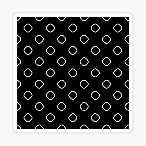 "Black And White Squares / Dots Collection " Sticker for Sale by ...