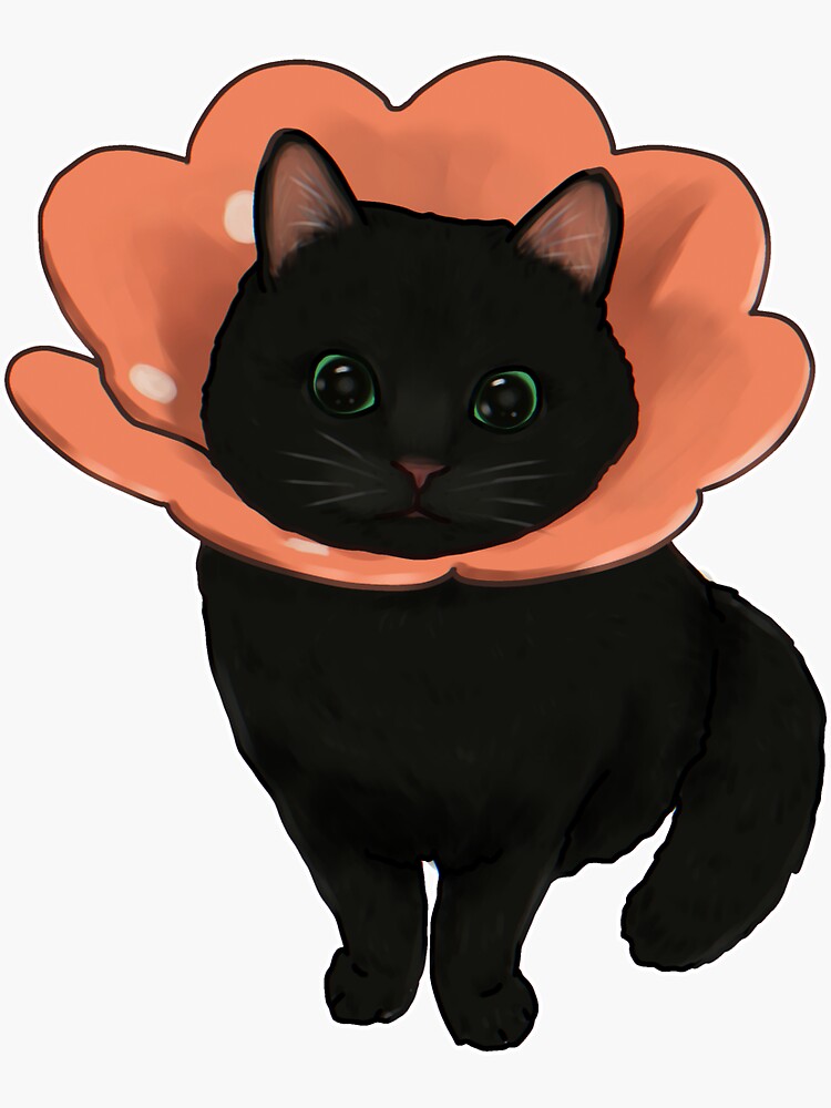 "Adorable Cat #6" Sticker by LC-SE | Redbubble