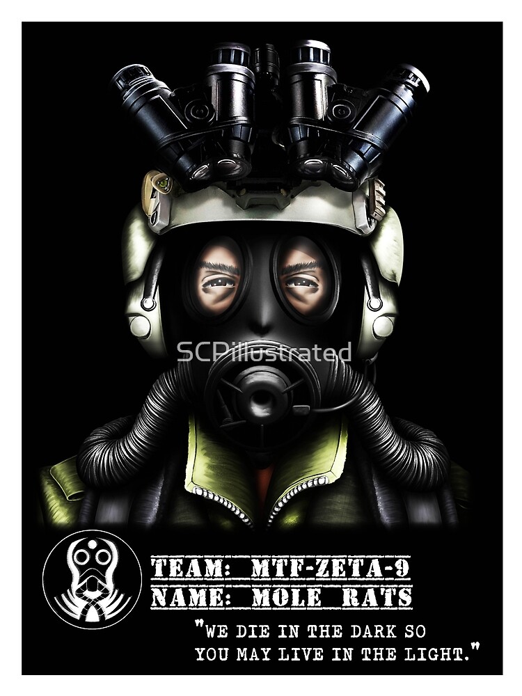"MTF "Mole Rats"" Poster for Sale by SCPillustrated | Redbubble