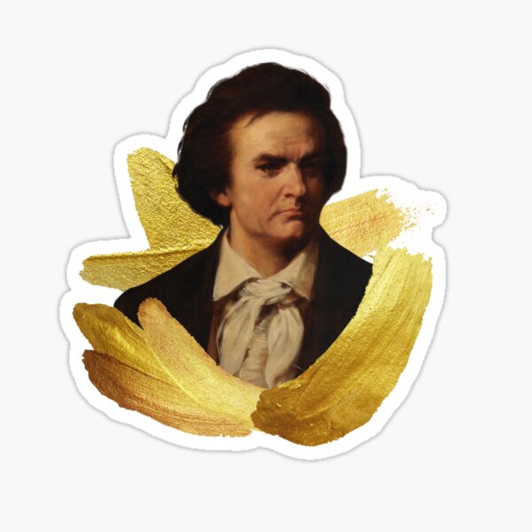 "Beethoven's golden era" Sticker by Musicianst0re | Redbubble