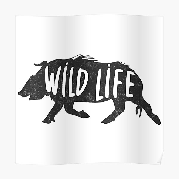 "Boar Wild Life" Poster for Sale by kapiks | Redbubble
